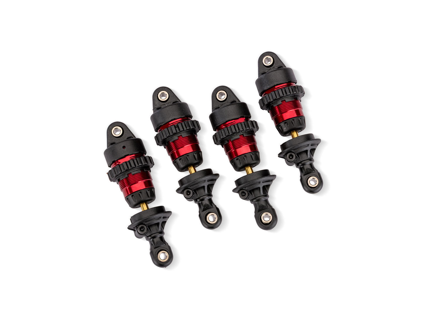 Red Aluminum Mini GTR Short Shocks (4)